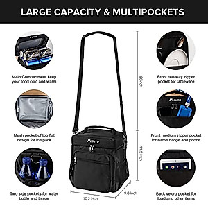 PLOUTO Extra Large Insulated Lunch Bag 24-Can (18L) Soft Leakproof Water Resistant Lunch Cooler for Men Women Adults Travel Picnic Office