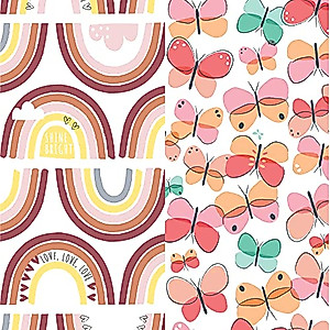 The Honest Company Clean Conscious Diapers | Plant-Based, Sustainable | Wingin' It + Catching Rainbows | Super Club Box, Size 5 (27+ lbs), 100 Count