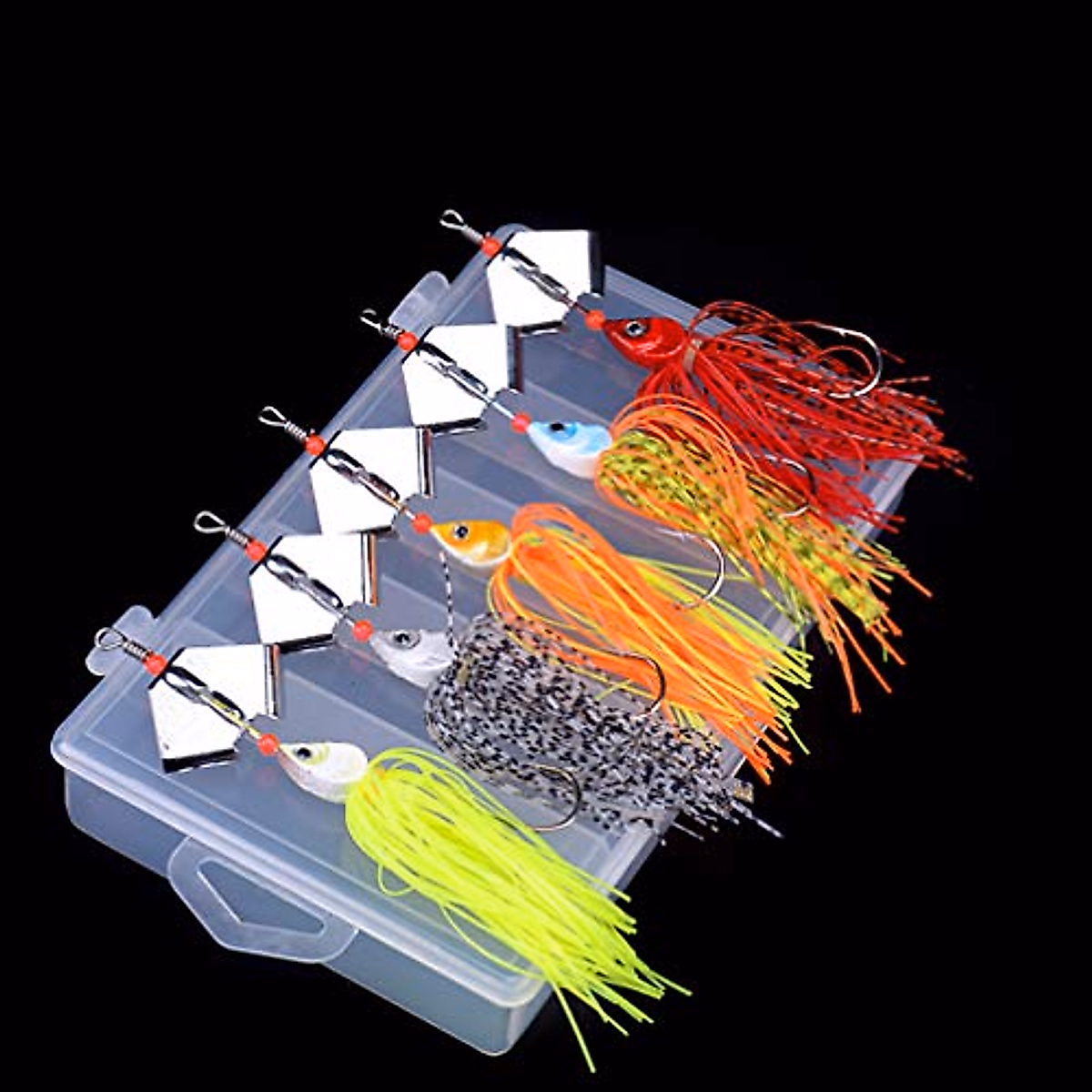 BESPORTBLE 5pcs Spinner baits Hard Fish Lures Lures trolling Spoons Lures Spinner Lures Spoon Lures Bionic Fishing to Rotate