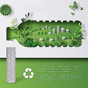 Glotoch Upgraded Non Slip Shelf Liner with Dot, Non Adhesive Drawer Liner, Waterproof Shelf Liners for Kitchen Cabinets, Drawer, Fridge, Wire Shelving, Pantry-12” X 20 FT, Heavy Duty, Grey