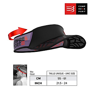 COMPRESSPORT Visor, Rouge/Blanc, TU EU