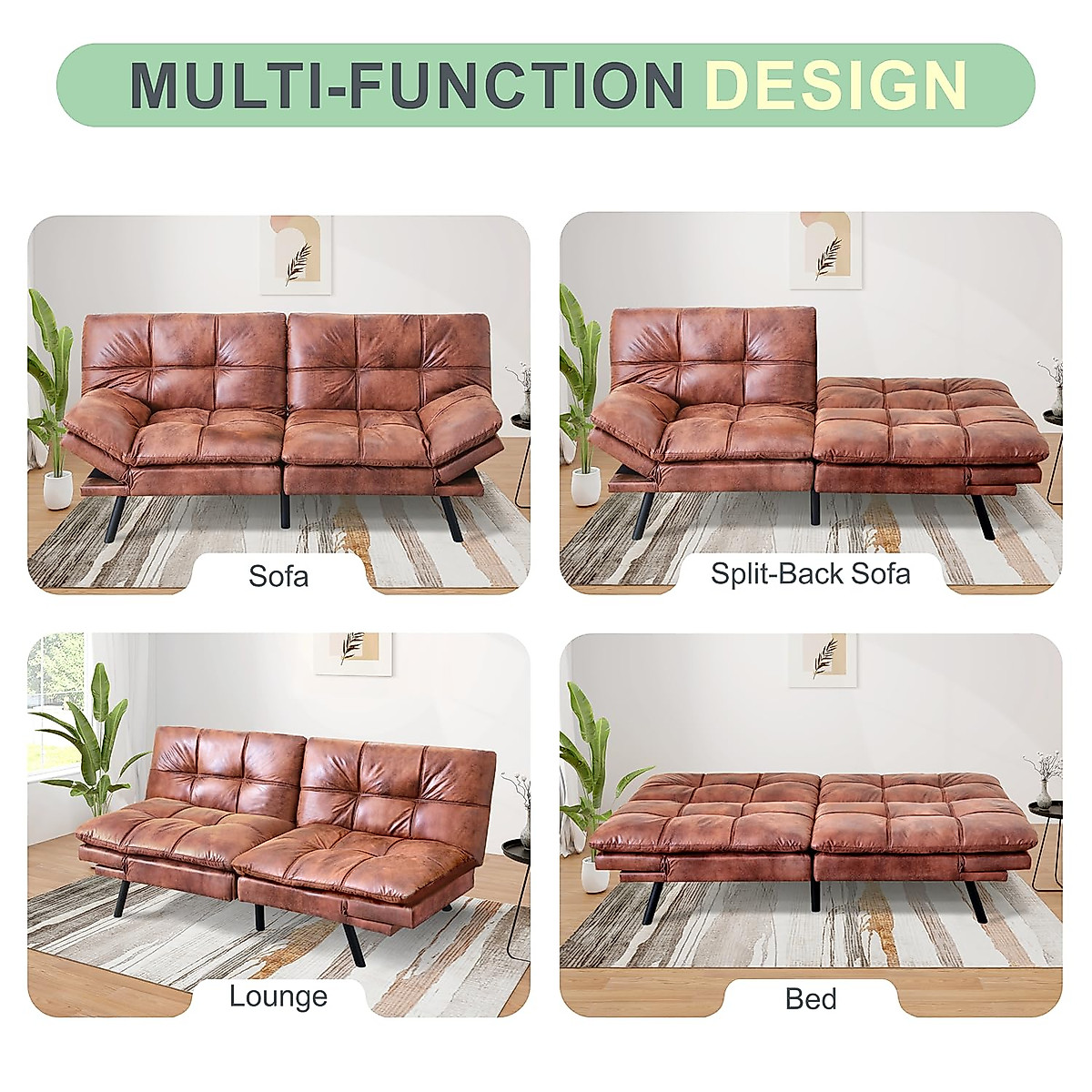 MUUEGM 267PU-BW-12 Sofas, Brown