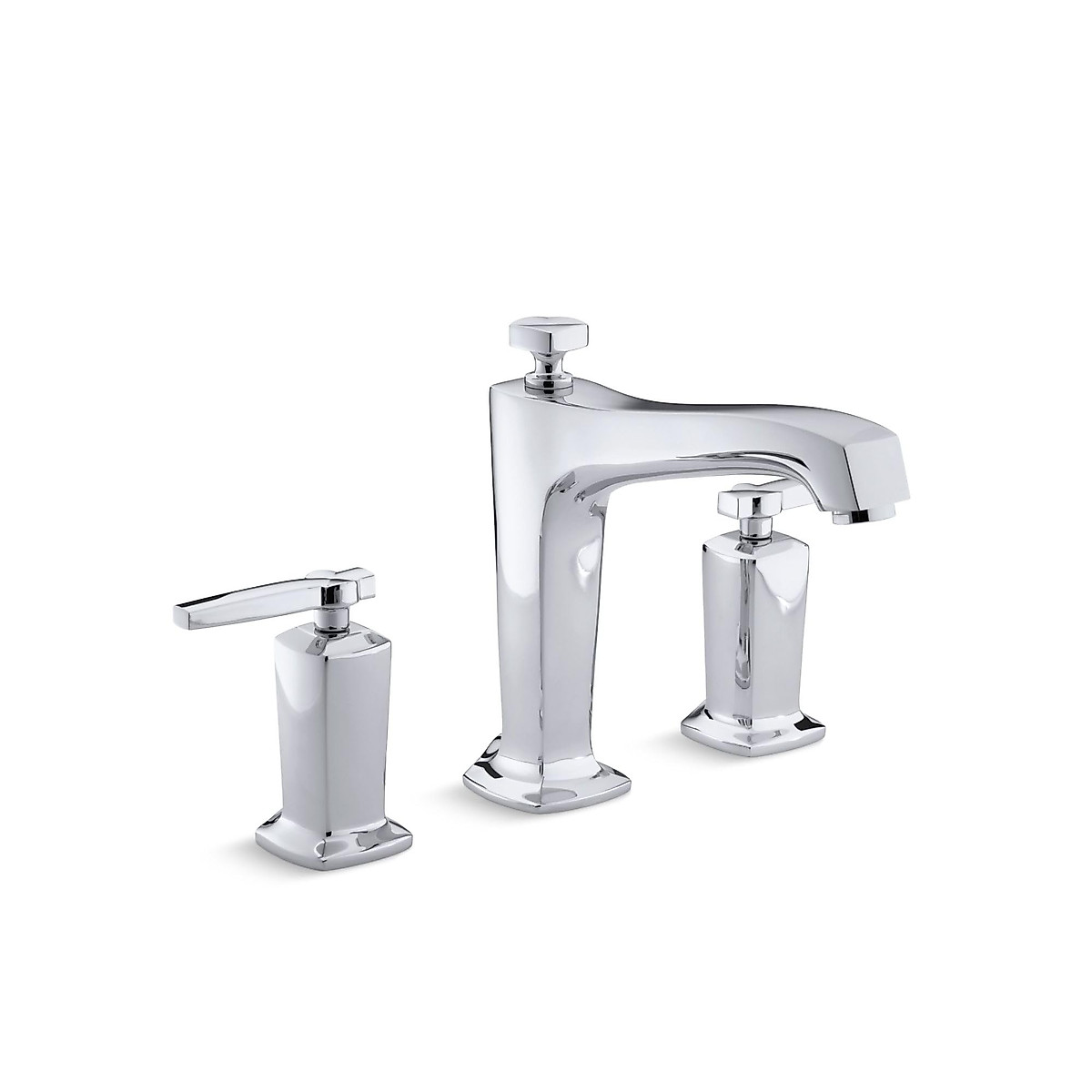KOHLER Margaux® Deck-mount bath faucet trim for high-flow valve with diverter spout and lever handles, valve not included
