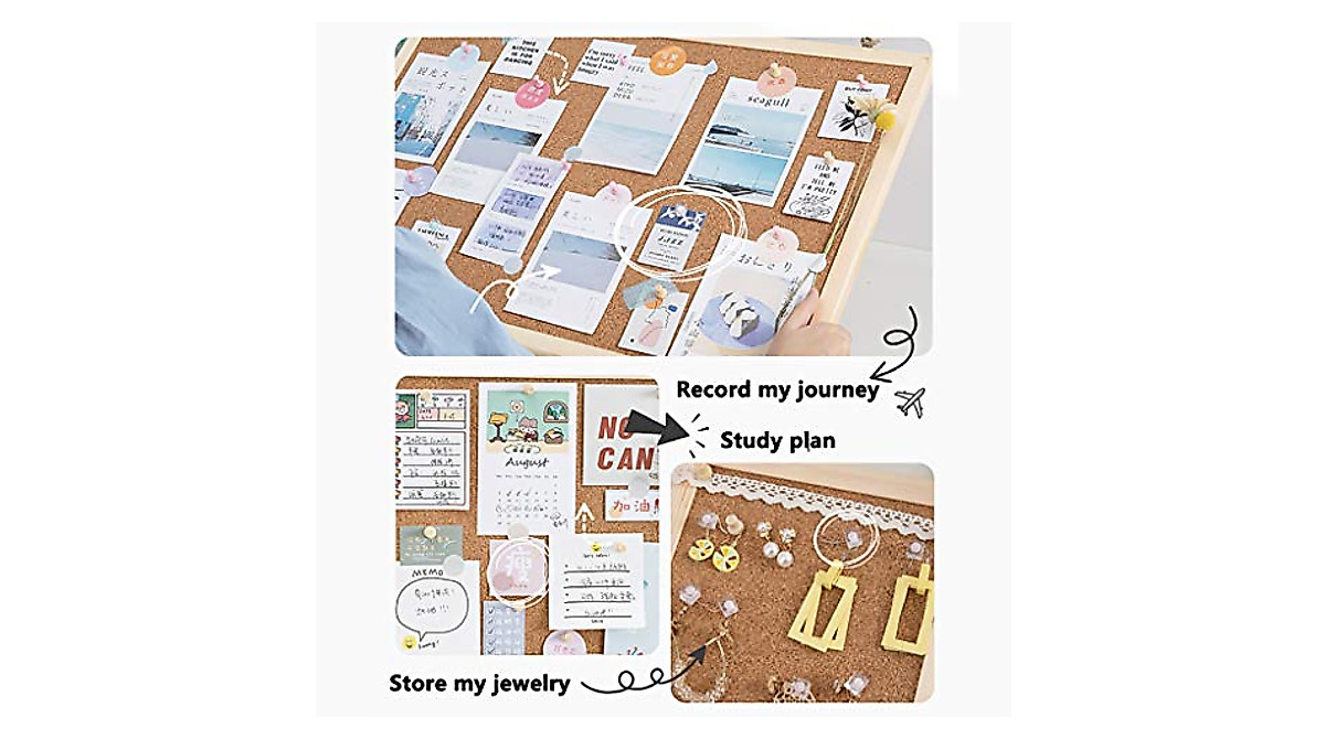 Cork Board Photo Wall - Durable & Multi-Functional