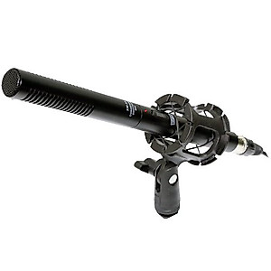 New Vidpro XM-55 15-Piece 11" Condenser Shotgun Video & Broadcast Microphone Kit with Vidpro XM-L Wired Lavalier Condenser Microphone 20' Audio Cable for Canon Nikon Sony DSLR Camera Camcorders