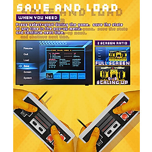 Retro Mini Game Console, with Preloaded 870+ Classic Video Games, HDMI Output, 2 Controllers，Old-School 8-bit System, Gift of Childhood Memories …