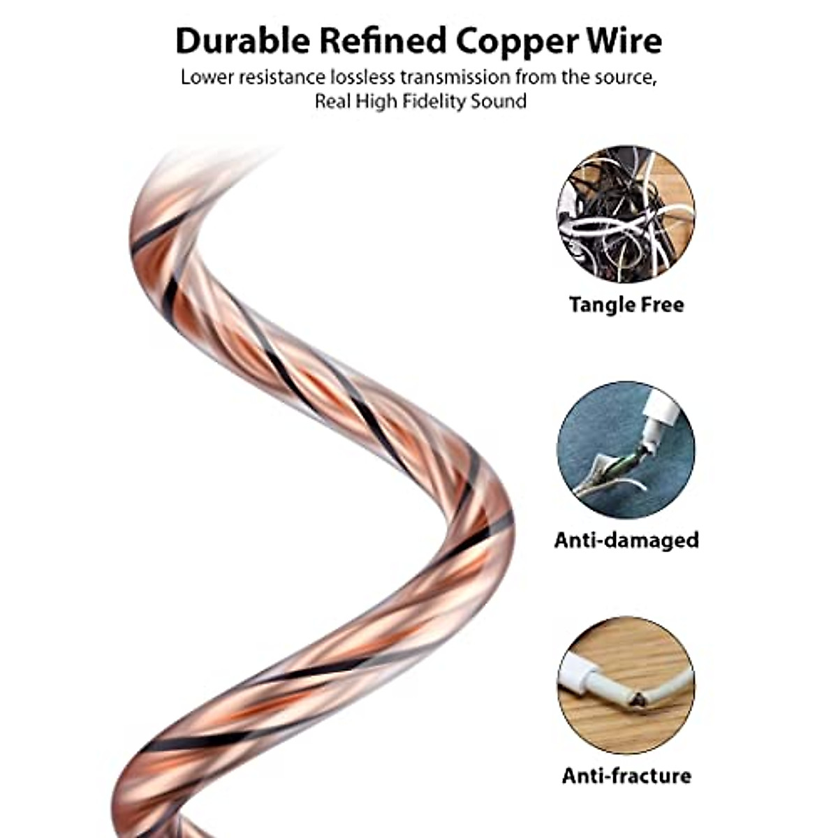 Wooden USB C Headphones for Galaxy S22 S23 Ultra S21 S20 FE Z Flip4 3, In-Ear Type C Earbuds Wired Earphones with Mic Noise Canceling Stereo Bass for Pixel 7 6 6a 5a 5 MacBook Air Pro iPad Air 5 Mini6