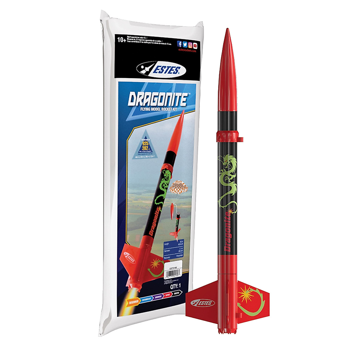 Estes 2169 Dragonite Flying Model Rocket Kit