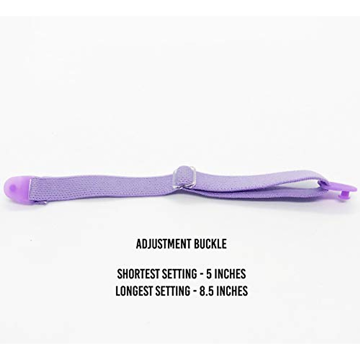 Geborilma Kids Glasses Strap with Snap Button - 3 PACK Elastic Eyeglass Band for Kids Baby Toddler - Sport Eyeglasses Bands Light Purple