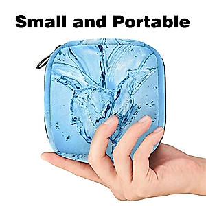 Sanitary Napkin Storage Bag Menstrual Cup Pouch Girls Travel Large Capacit Makeup Sanitary Pads Organizer, Lily Lilies Flowers