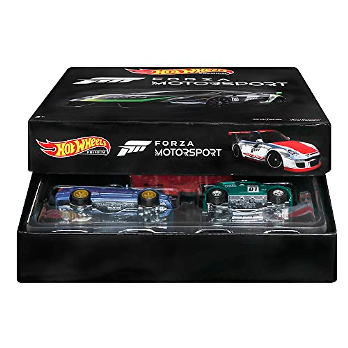 Hot Wheels Forza 5-Pack of Toy Video Game Race Cars, 1:64 Scale with Authentic Details & Realistic Decos, Gift for Collectors & Kids 3 Years & Up [Amazon Exclusive]
