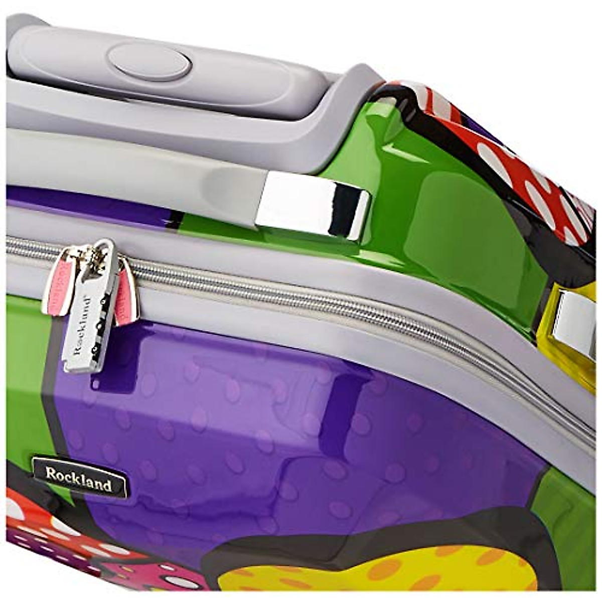 Rockland Vision Hardside Spinner Wheel Luggage, Assorted/Multicolor, Carry-On 20-Inch