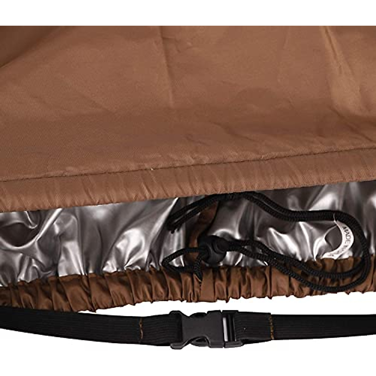 Chiminea Covers Waterproof, Protective Fire Pit Heater Cover, Chiminea Caps, Outdoor Patio Chiminea Covers, Durable Cover for Clay Chiminea , Brown (M:12"X28"X48")