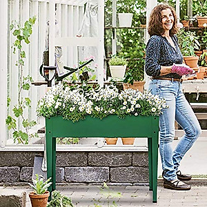 Raised Garden Bed for Vegetables Elevated Planter Box with Legs Outdoor Patio Flower Herb Container Gardening