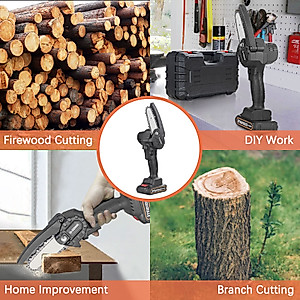 O-CONN Mini Chainsaw Battery Replacement, 21V MAX 2000mAh Rechargeable Battery, Cordless Electric Portable Handheld Chainsaw Accessories (Model 1)