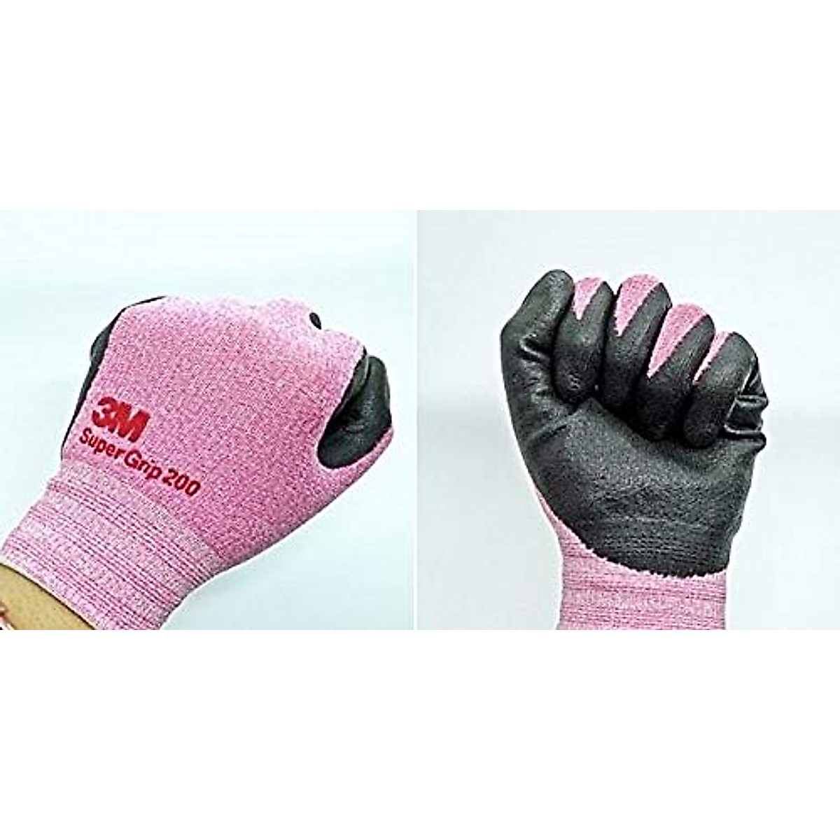 Lightweight Nitrile Work Gloves, Foam Coated, Smart Touch, 5 Pairs(Medium, Pink)