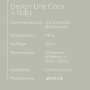 Regia 9801629 08078 Hand Knitting Yarn Wool, Iceland, 18 x 9 x 9 cm, Wool, Garden, 16 x 9 x 7.5 cm