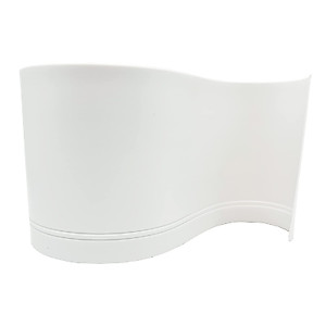 ZEYUE Flexible Vinyl Wall Base,Baseboard Molding Trim,Flooring Trim,Wall Cove Base,New Double Crease Design for Easier Installation. 3.15incn H ×19.7 ft L(White)