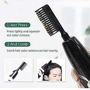 Brown Hair Dye Shampoo YIZHONG Light Golden Brown Hair Color For Gray Hair Coverage Permanent Hair Dye Shampoo For Women Men Easy Comb Dyeing