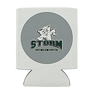 Lake Erie College Primary Logo Can Cooler - Drink Sleeve Hugger Collapsible Insulator - Beverage Insulated Holder