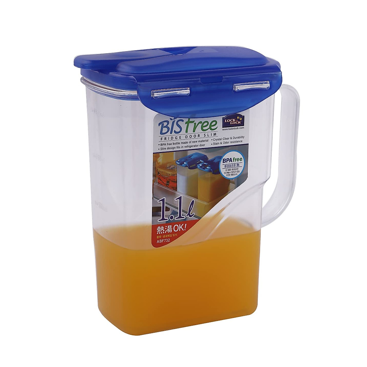 LOCK & LOCK Bisfree Mini Pitcher, 1.1 L, Clear