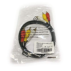 3FT RCA M/Mx3 Audio/Video Cable Gold Plated - Audio Video RCA Stereo Cable 3ft