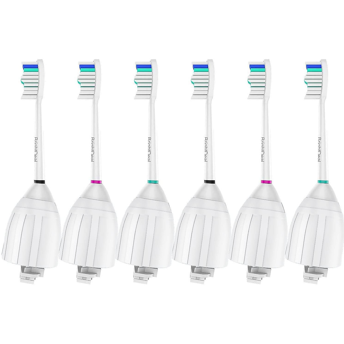 BrightDeal Replacement Toothbrush Heads Compatible with Philips Sonicare Toothbrush Electric Handle, for Sonicare E Series Essence, Xtreme, Elite, Advance and CleanCare Toothbrush, 6 Pack