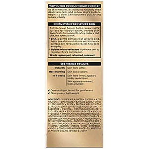 L'Oreal Paris Skincare Age Perfect Cell Renewal Golden Face Anti-Aging Serum, 1 Ounce