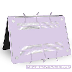 Anban Compatible with MacBook Pro 13 inch Case 2025 2024 2023 M2, 2022-2016 M1 A2338 A2251 A2289 A2159 A1989 A1708 A1706, Plastic Laptop Hard Shell Case +Keyboard Cover +Screen Protector, Purple