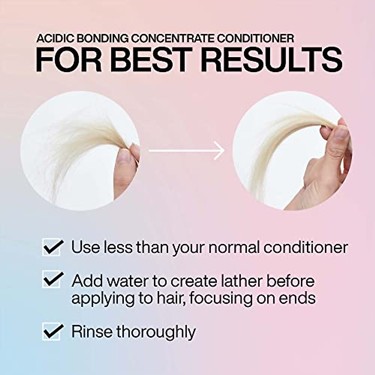 Redken Bonding Shampoo for Damaged Hair Repair | Acidic Bonding Concentrate | For All Hair Types