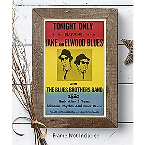 XIHOO The Blues Brothers in Concert Poster Frameless Gift 12"x 18" (30cm x 46cm)