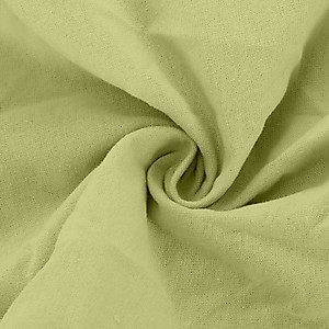 SMIDOW Cotton Dresses for Women Casual Summer 2024 Solid Beach Flowy Tshirt Sundress Sleeveless Tank Long Dress with Pockets