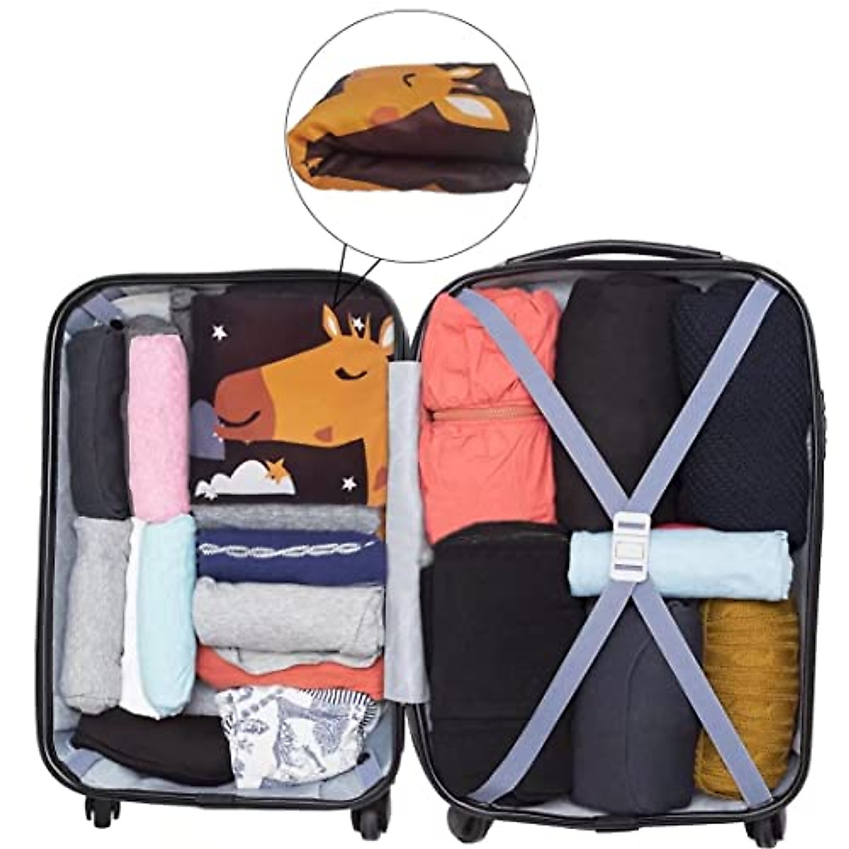 Blackout Cover for Pack N Play, Portable Breathable Crib Tent to Block 90% of Light for Indoor Outdoor Travel, Stretch Up to 48×39 Inches