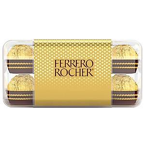Ferrero Rocher, 16 Count, Premium Gourmet Milk Chocolate Hazelnut, Individually Wrapped Candy for Gifting, Mother's Day Gift, 7 oz
