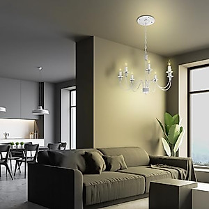 Feit Electric 60-Watt Equivalent CA10 LED Light Bulb, Dimmable Enhance Glass Candelabra Filament, 500 Lumens, 13 Yrs. Lifetime, 2700K Soft White, 6-Pack - CFC60/927CA/FIL/6