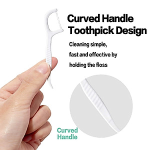 FAMILIFE Floss Picks Mint Dental Floss Picks with 4 Travel Handy Cases 240 Count Flossers and Double Line Flossers 200 Count, Unwaxed Flossing Thinner and Tougher Unflavored Threader Flosser