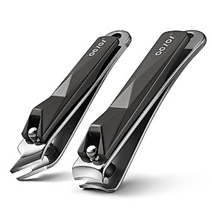 BEZOX Fingernail Clipper - Stylish Nail Cutters for Men and Women, corta uñas Ingrown Nail Clipper - Travel Nail Trimmer with Tin Case