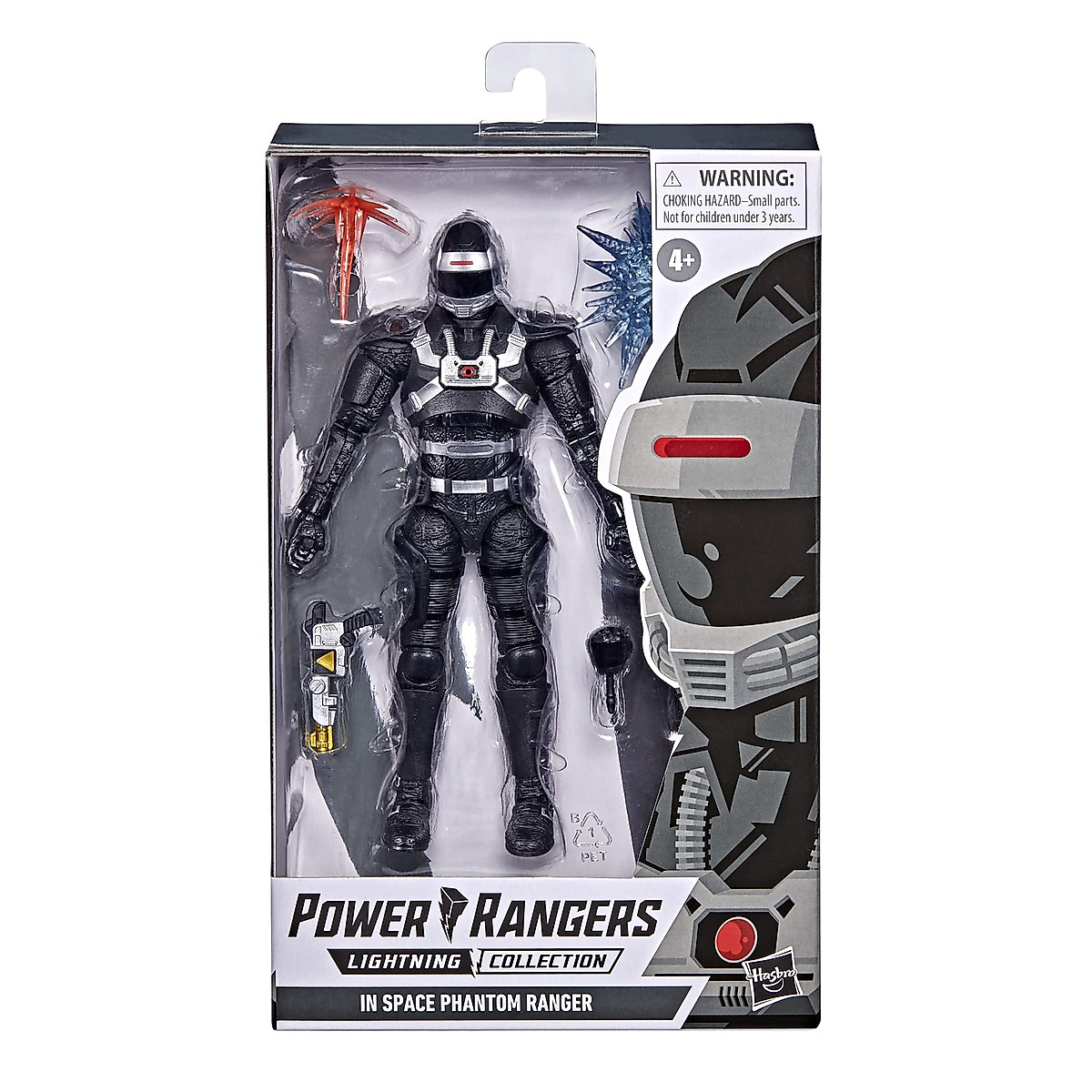 Power Rangers Lightning Collection in Space Phantom Ranger 6-Inch Premium Collectible Action Figure Toy with Accessories, Ages 4 and Up