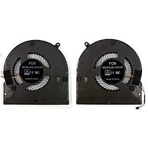 CPU & GPU Cooling Fan Replacement for Razer Blade 15 Advanced (2018-2021) 15.6" RZ09 RZ09-02385E92 RZ09-02386E91 RZ09-0288 RZ09-0301 RZ09-0330 DFS2001053E0T DFS551205WQ0T