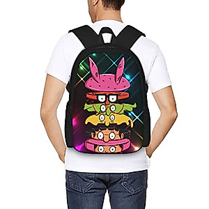 Bob's Animated Burgers Student School Bag College Laptop Backpack Travel Rucksack Office Daypack