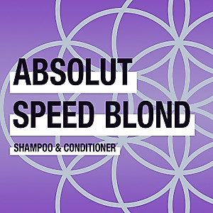 INOAR – Absolut Speed Blond Shampoo & Conditioner Set Designed for Bleached, Blonde, Brassy, and Grey Hair Types, Vegan Hair Product, Cruelty Free Haircare for Men and Women (2 Bottles, 8.5oz. each)