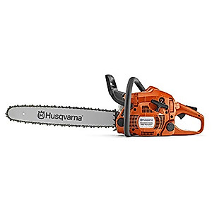 Husqvarna 450 Rancher Gas Chainsaw, 50.2-cc 3.2-HP, 2-Cycle X-Torq Engine, 18 Inch Chainsaw with Automatic Oiler, For Tree Pruning, Yard Cleanups and Firewood Cutting