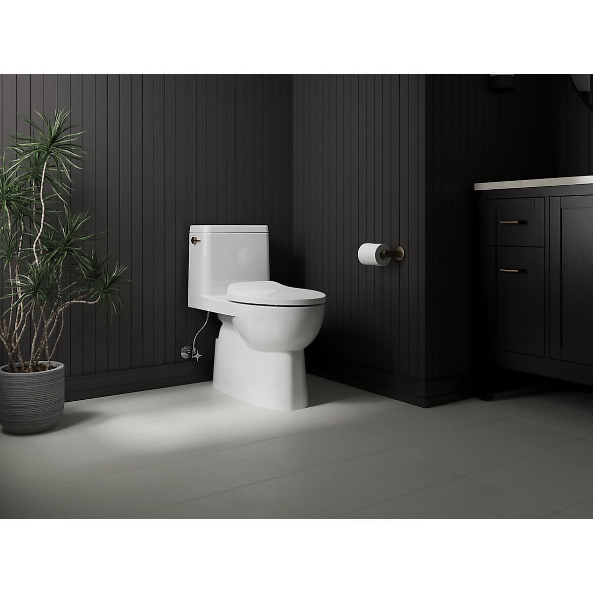 Kohler K-28004-0 Drift ReadyLatch Quiet Close Elongated Toilet Seat, White