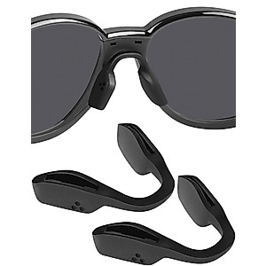 BLAZERBUCK Replacement Nose Piece Nose Pads for Oakley Metalink OX8153 Eyeglasses - Black + Black