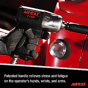 AIRCAT Pneumatic Tools 1150 1/2-Inch Composite Impact Wrench : Compact & Low Weight Power Tool : Impact Tool for Automotive Repairs & Maintenance