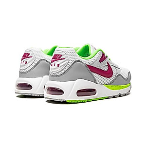 NIKE Women's Air Max Correlate Running Shoes, White/Pink/Green
