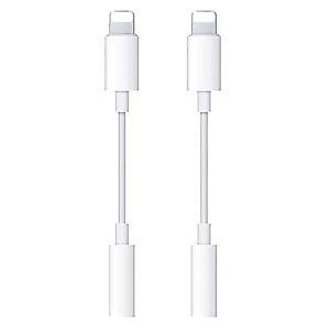 [Apple MFi Certified] 2 Pack Lightning to 3.5 mm Headphone Jack Adapter iPhone 3.5mm Jack Aux Dongle Cable Converter Compatible with iPhone 14 13 12 11 Pro XR XS X 8 7 iPad iPod Support All iOS System