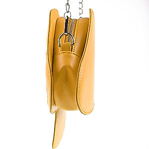 Thenopev Mushroom Shoulder Purses PU Leather Lovely Crossbody Bag for Girl Women Casual Purse Casual Summer Beach Handbag