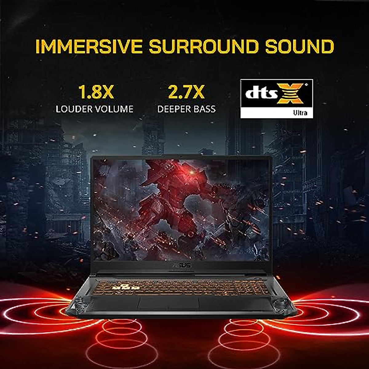 asus 2022 TUF A17 17.3'' 144Hz FHD Gaming Laptop, AMD Ryzen 5 4600H, NVIDIA GeForce GTX 1650, 16GB RAM, 512GB PCIe SSD, RGB Backlit Keyboard, Win 11 Pro, Bonfire Black, 32GB Snowbell USB Card