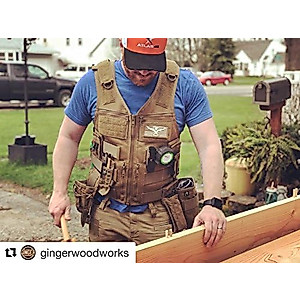 Atlas 46 AIMS Saratoga Tool Vest, Universal Chest Rig, Attach Pouches and Holsters - Berry Compliant - Made in the USA